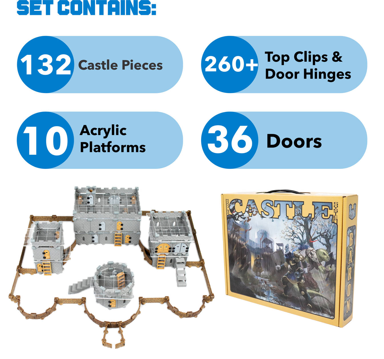 Modular Castle System - Baron Keep Set – Dirt Cheap Dungeons