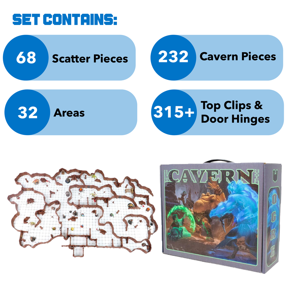 Ogre Cavern Terrain Set – Dirt Cheap Dungeons