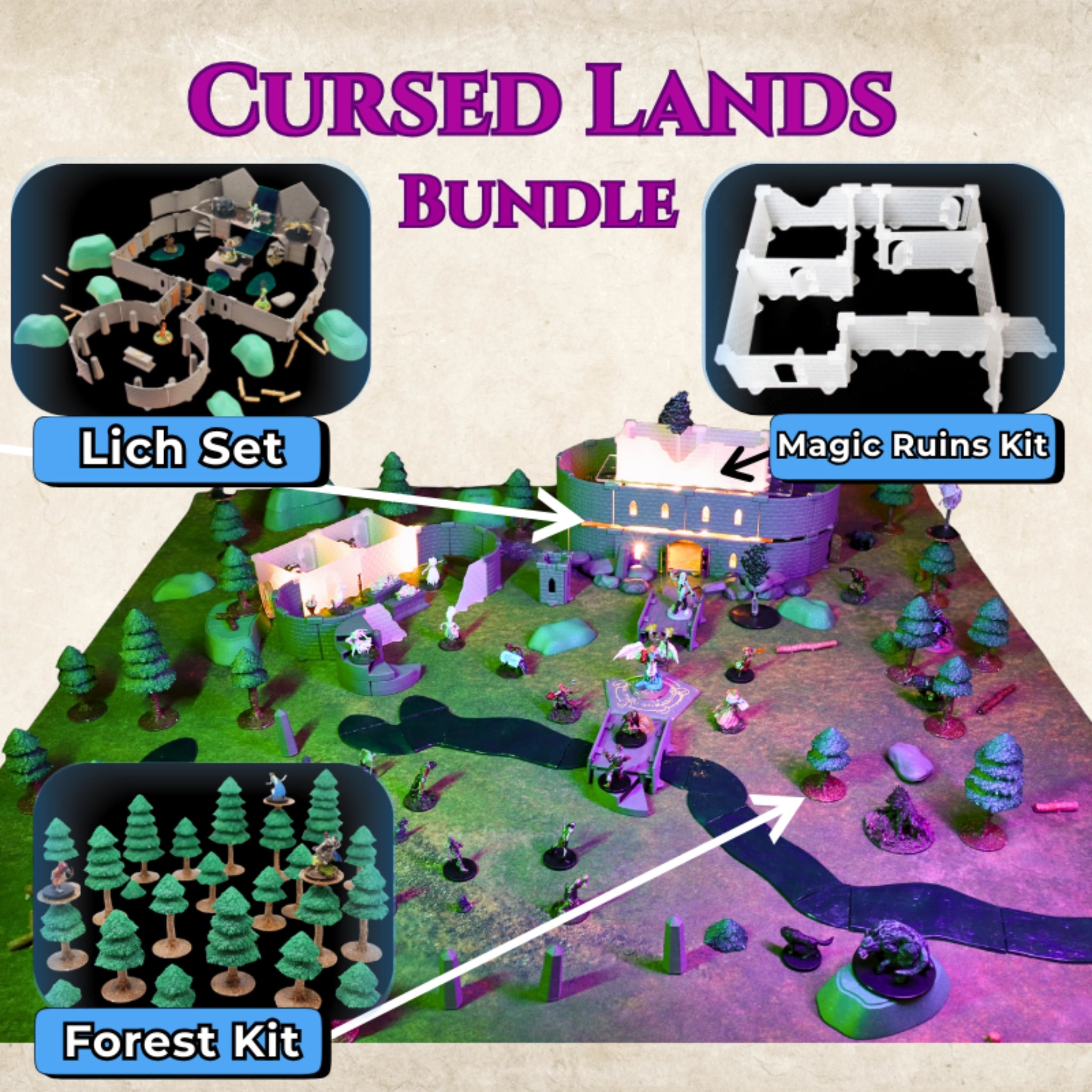 Cursed Lands Bundle RPG Terrain | Dirt Cheap Dungeons