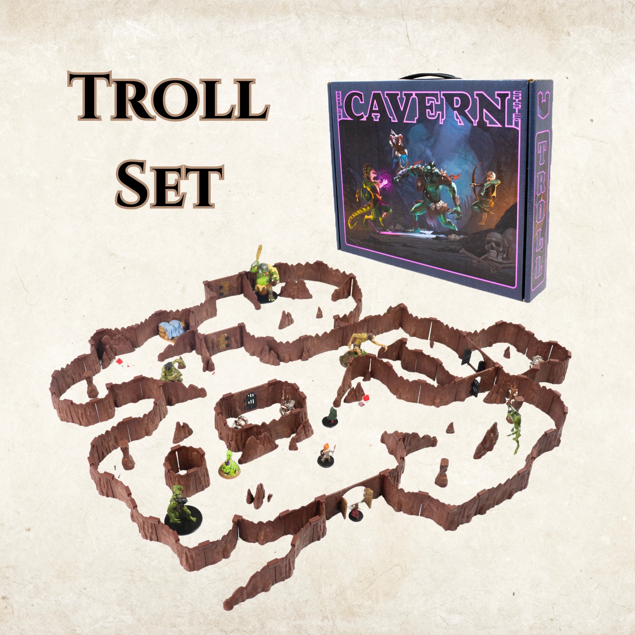 Troll Cavern Set: Modular TTRPG D&D Terrain for Epic Caves | DCD – Dirt ...